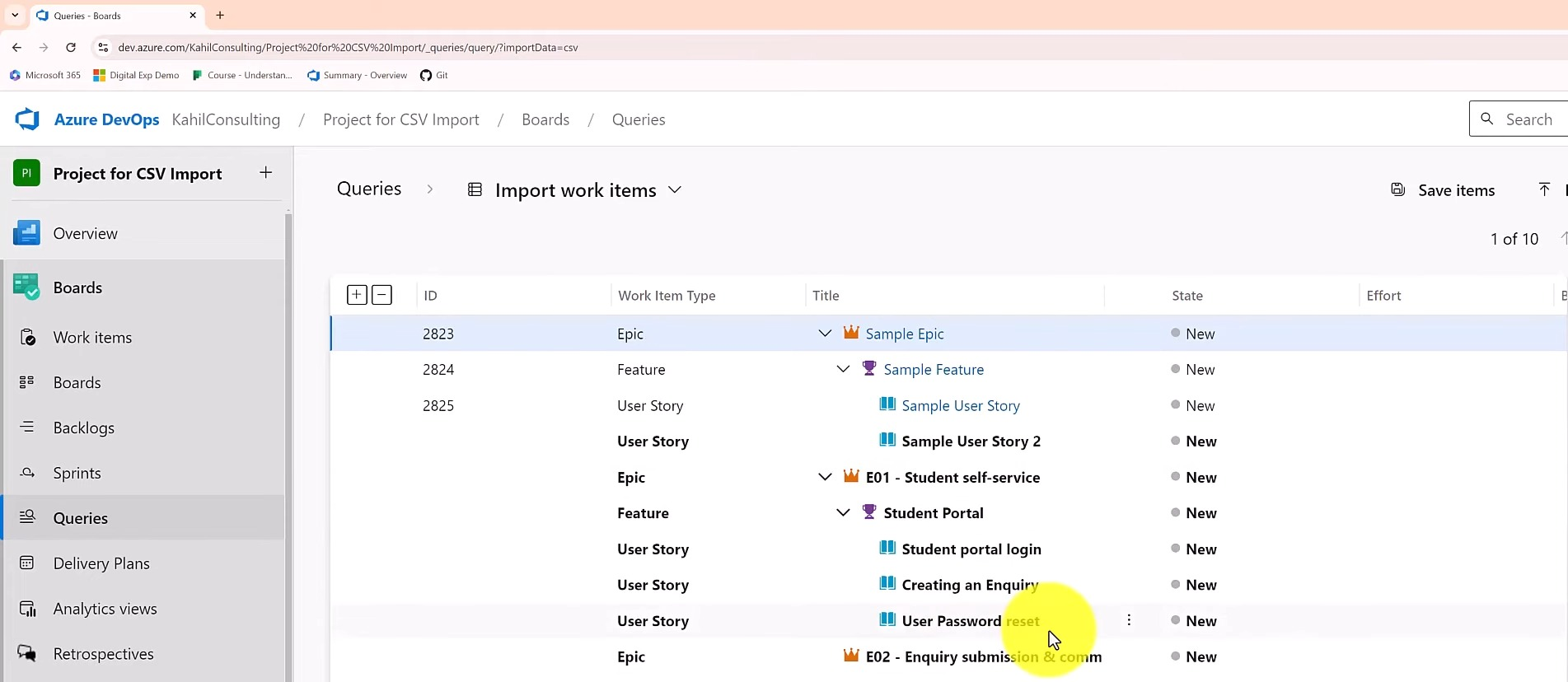 How to Import Requirements from Excel into Azure DevOps Boards | Administration of servers and ...