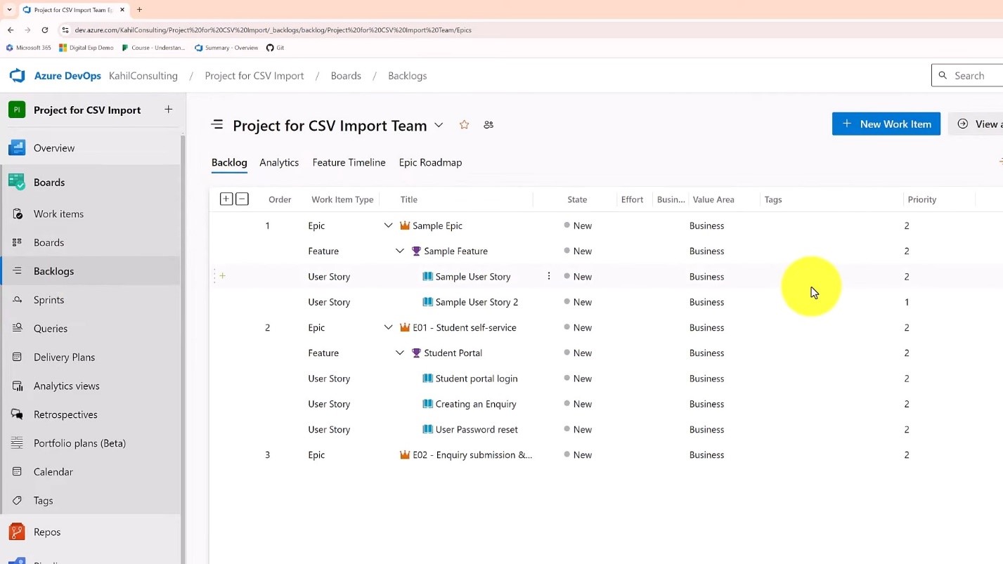 How to Import Requirements from Excel into Azure DevOps Boards | Administration of servers and ...