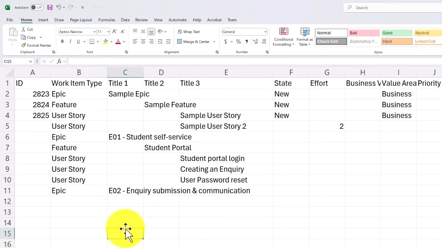 How to Import Requirements from Excel into Azure DevOps Boards | Administration of servers and ...