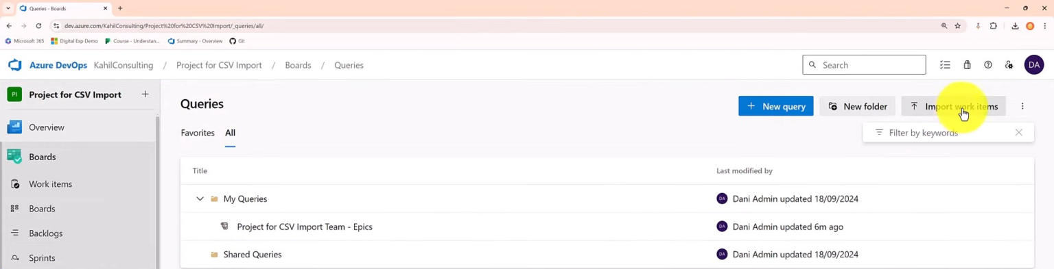 How to Import Requirements from Excel into Azure DevOps Boards | Administration of servers and ...